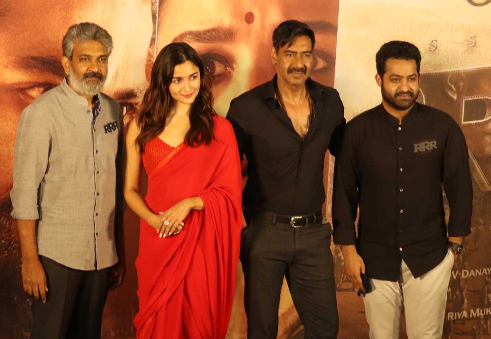 RRR Trailer Launched by Rajamouli, Jr. NTR, Alia Bhatt, and Ajay Devgn