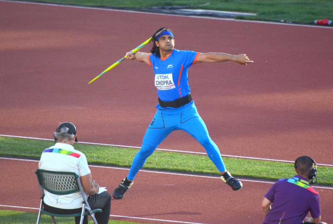 Neeraj Chopra wins silver at the World Athletics Championships » Deccan ...