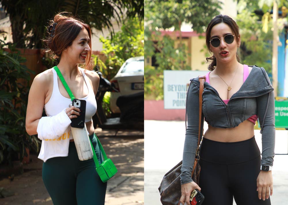 Malaika Arora and Neha Sharma spotted after workout