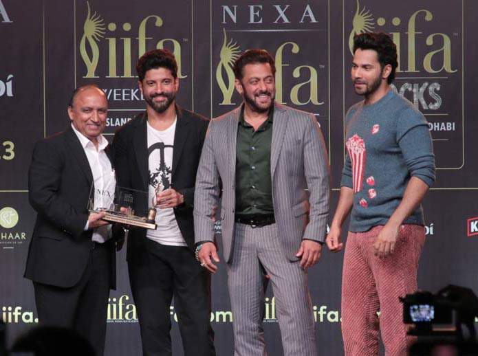 Salman Khan and Varun Dhawan attend the IIFA Press Conference