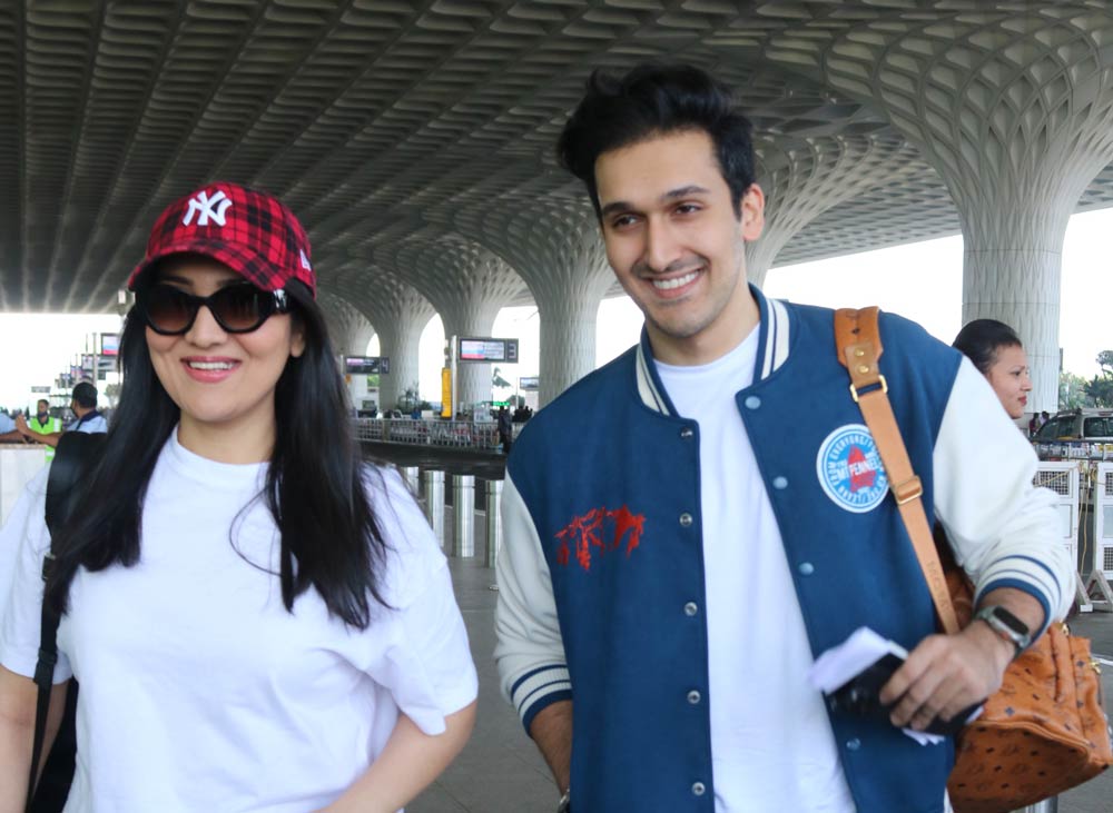 Govinda’s children Yashvardhan and Tina spotted in Mumbai