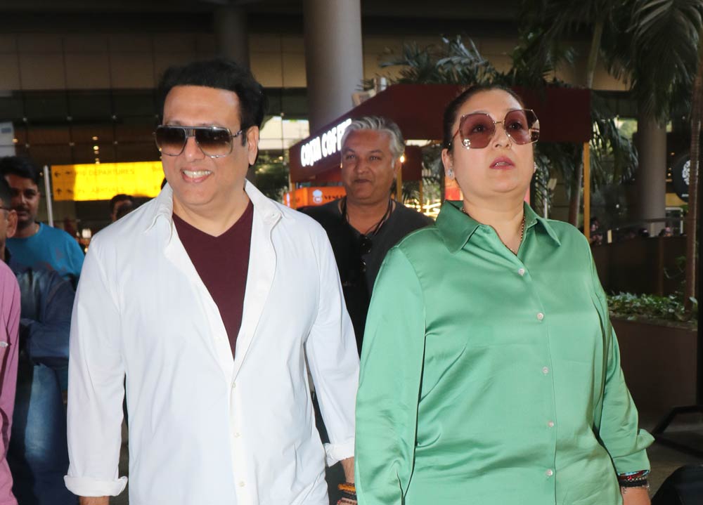 Hero No. 1 Govinda spotted with his wife Sunita Ahuja - See Pics
