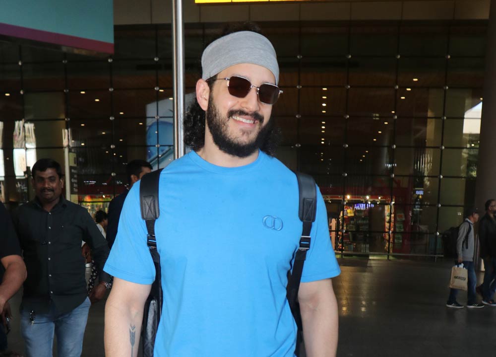 Akhil Akkineni spotted in Mumbai - See Pics and Video