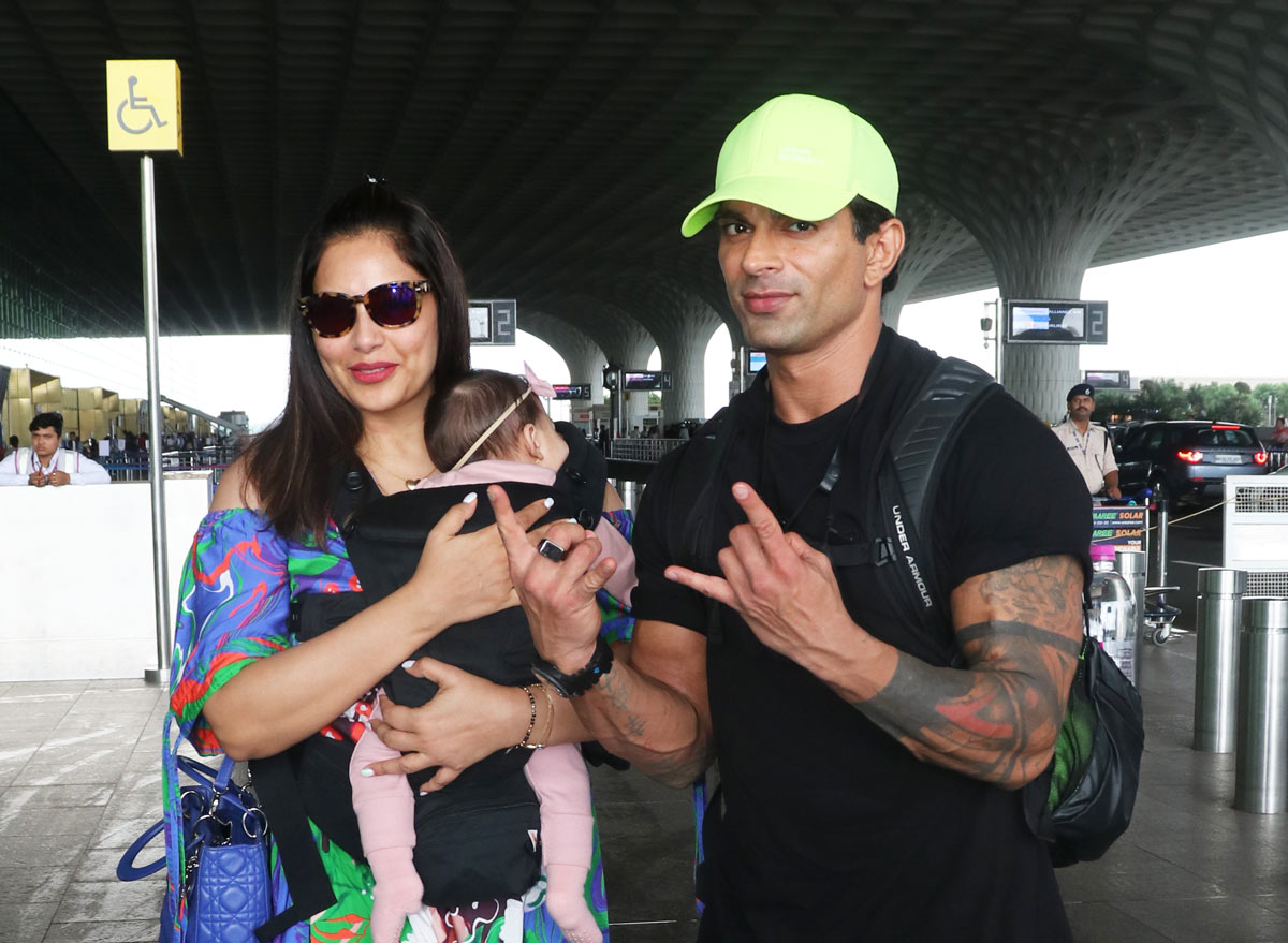 Bipasha Basu spotted with her daughter Devi Basu Singh Grover